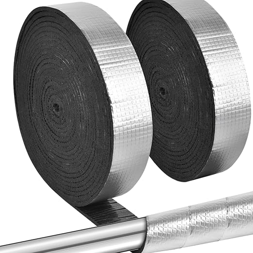 Pipe Wrap Insulation - 2 Inch Wide 33 ft Outdoor Pipe Foam Insulation ...