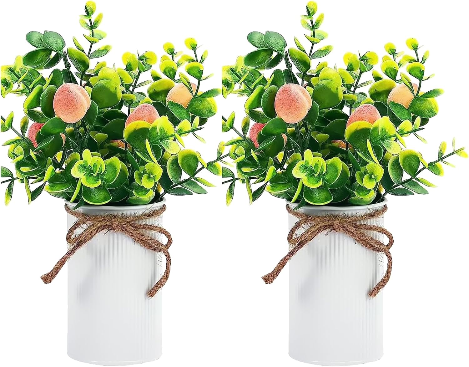 Amazon.com: FOERPL 11in Artificial Potted Plants, 2 Pack Artificial ...
