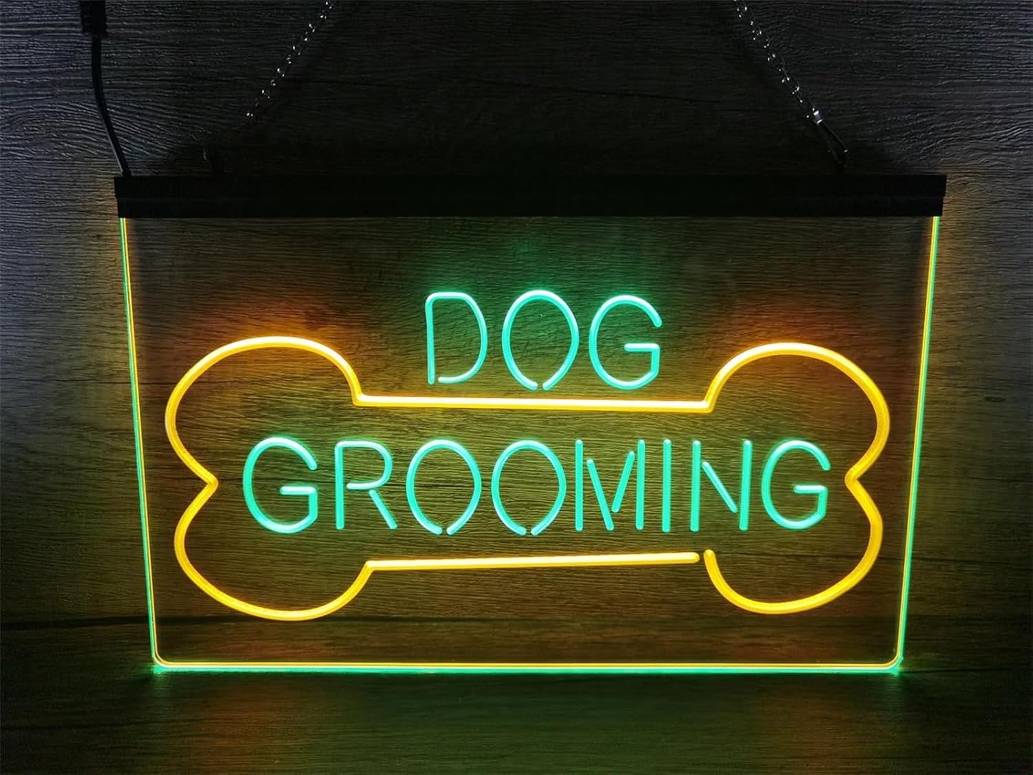 Amazon.com: Dog Grooming LED Neon Light Sign Pet Store LED Light up ...