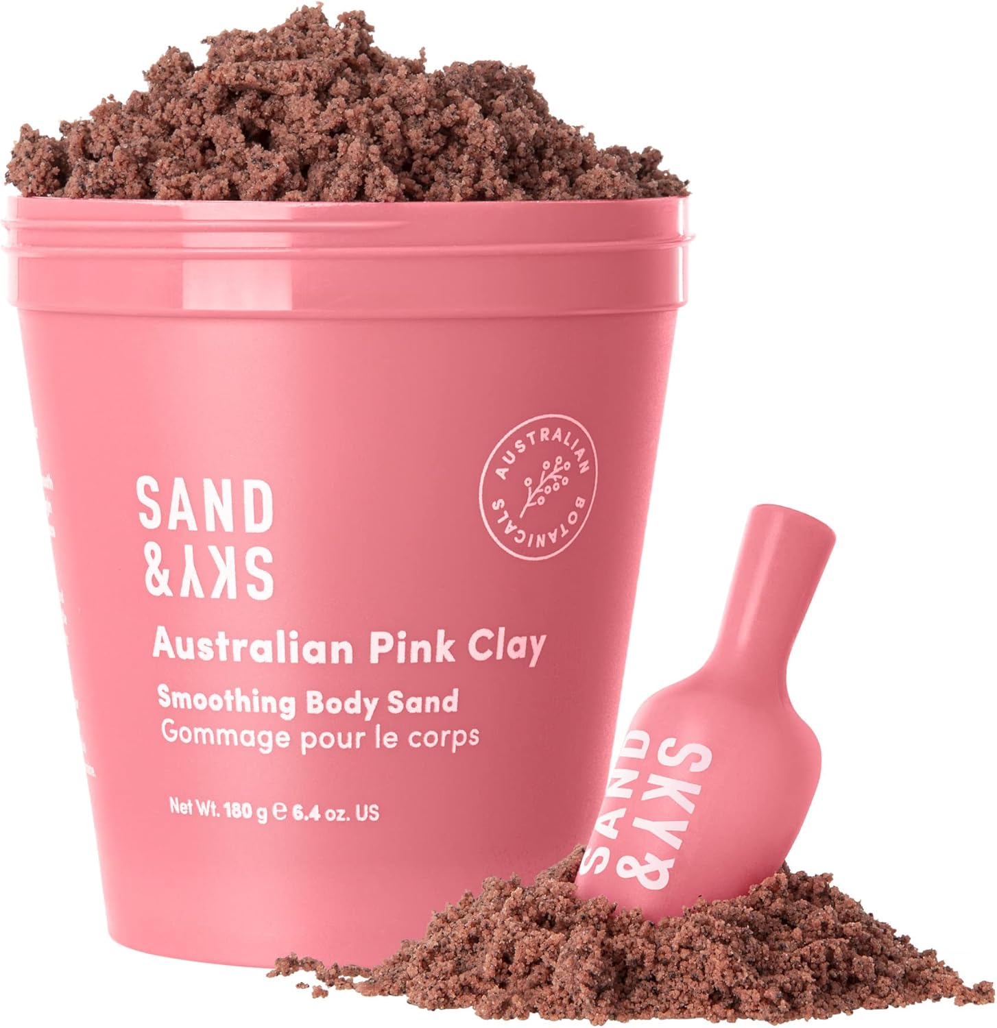 Sand & Sky Australian Pink Clay Exfoliating Body Scrub with Macadamia ...
