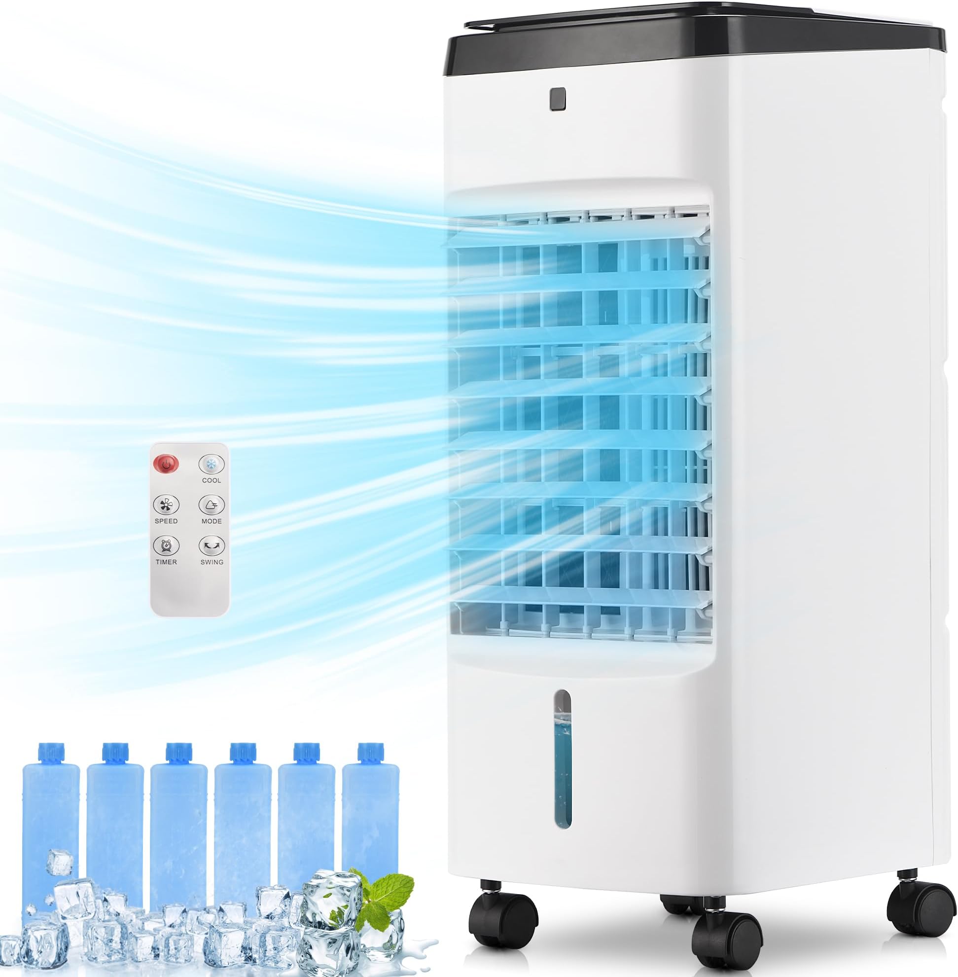 Amazon.com: LifePlus Evaporative Air Cooler, 1800 CFM Swamp Cooler with ...