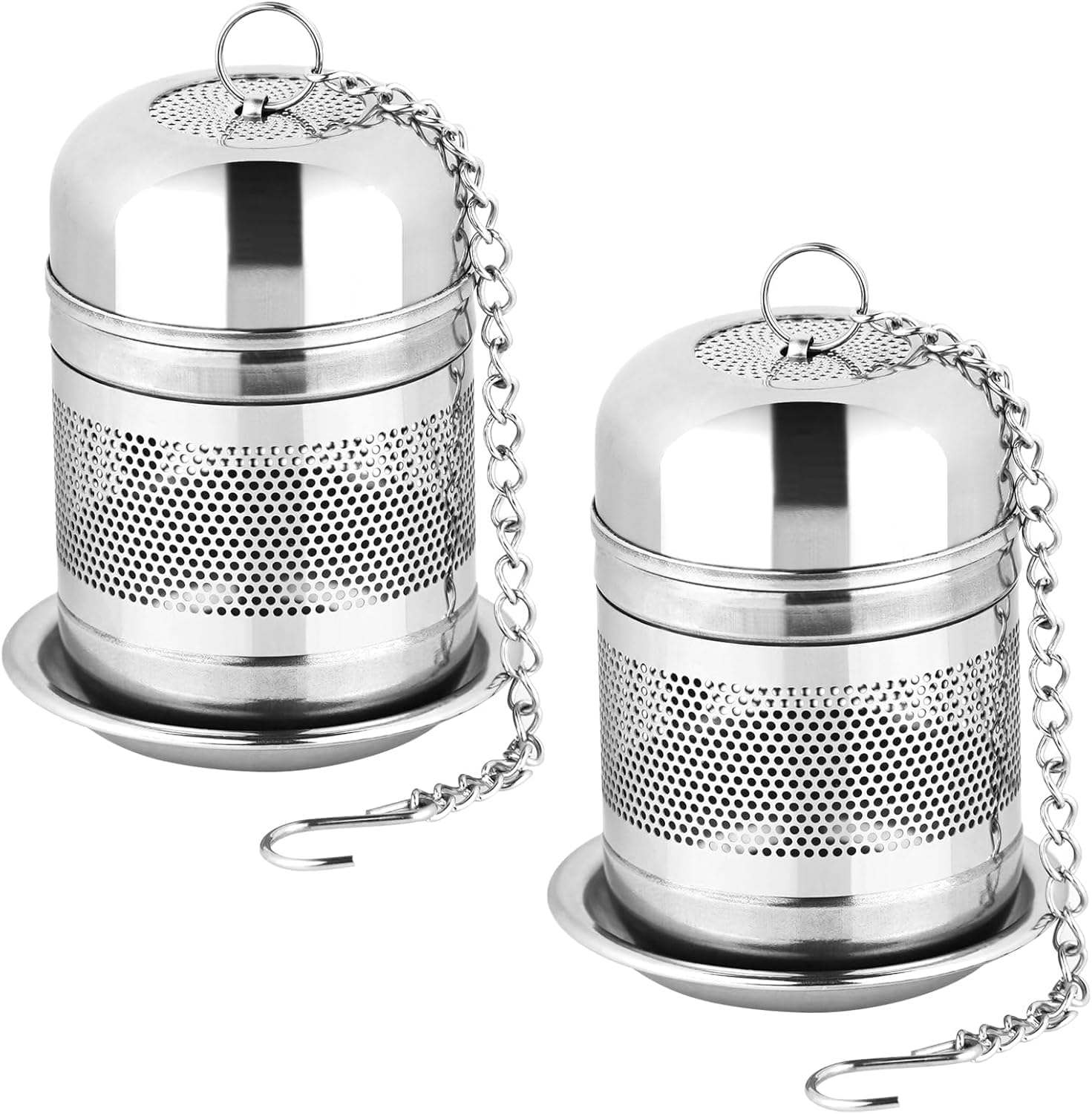 Amazon.de: BESTONZON 2 Stück Teesieb 5 cm Teeei mit Kette 304 Edelstahl ...