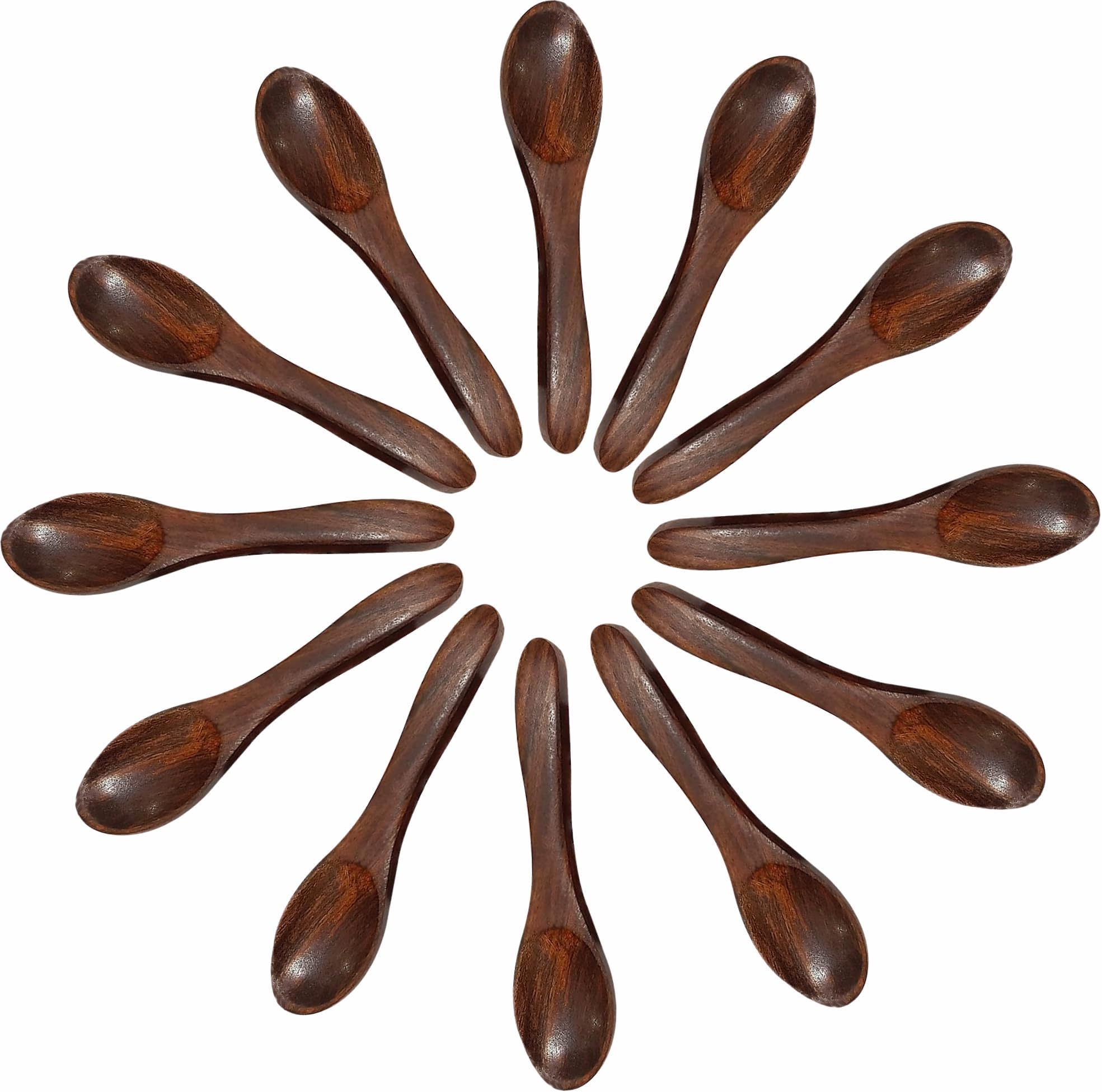 Buy Wood Art Store Handmade Wooden teaspoons - set of 6 (5 inches) and ...