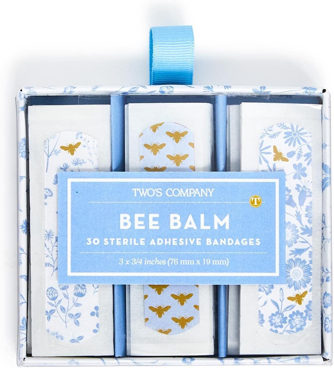 Amazon.com: Two's Company 53560 Blue Willow Bandages in Gift Box,30 ...