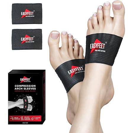 Amazon.com: Arch Support Elastic Bandage, 2pcs Orthotic Insole Sleeves ...
