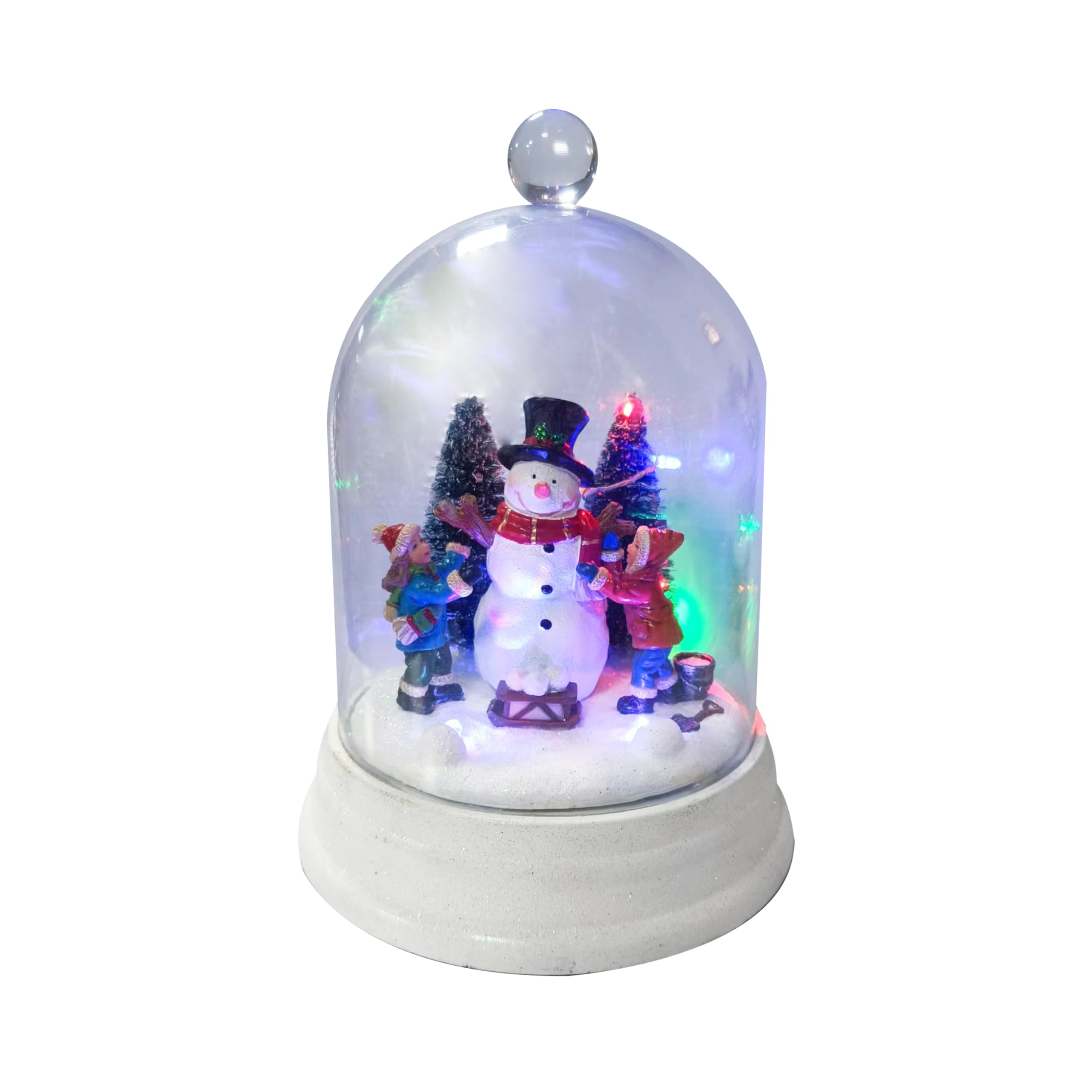 Snapklik.com : MOMENTS IN TIME 85”H Plastic Christmas Snowman Dome