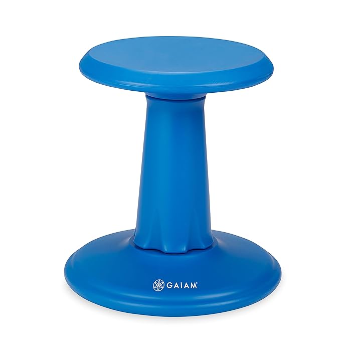 Buy Gaiam Kids Wobble Stool Desk Chair - Alternative Flexible Seating ...