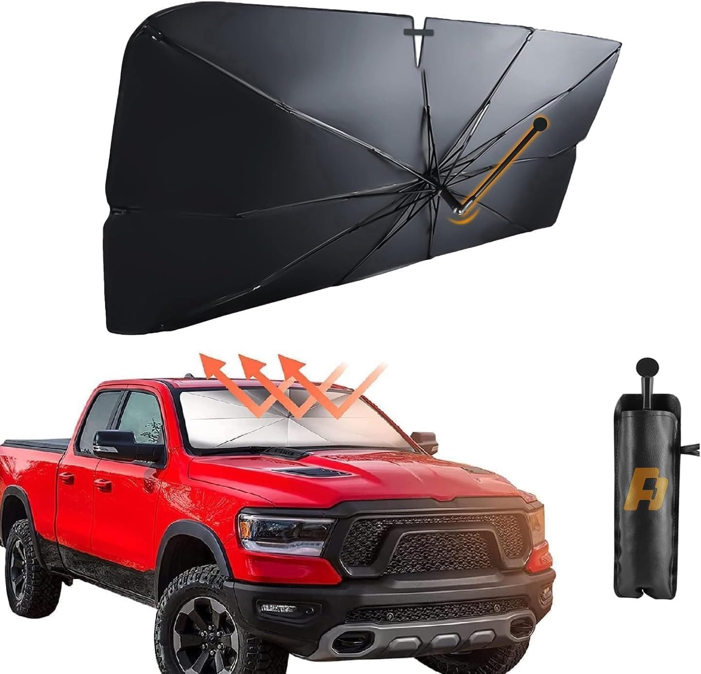 Amazon.com: Car Windshield Sun Shade Umbrella Foldable Car Sun Shade ...
