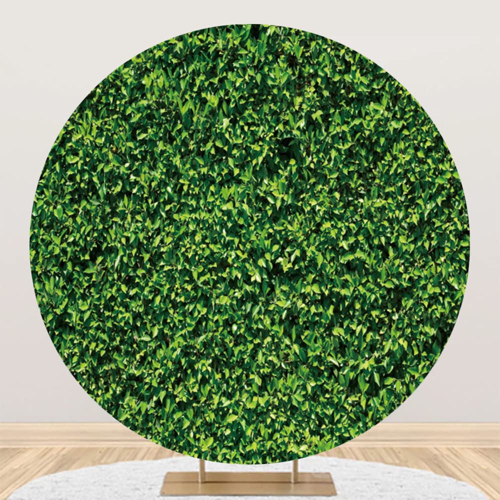 Buy Leyiyi 7.5x7.5ft Green Grass Wall Round Backdrop Natural Spring ...