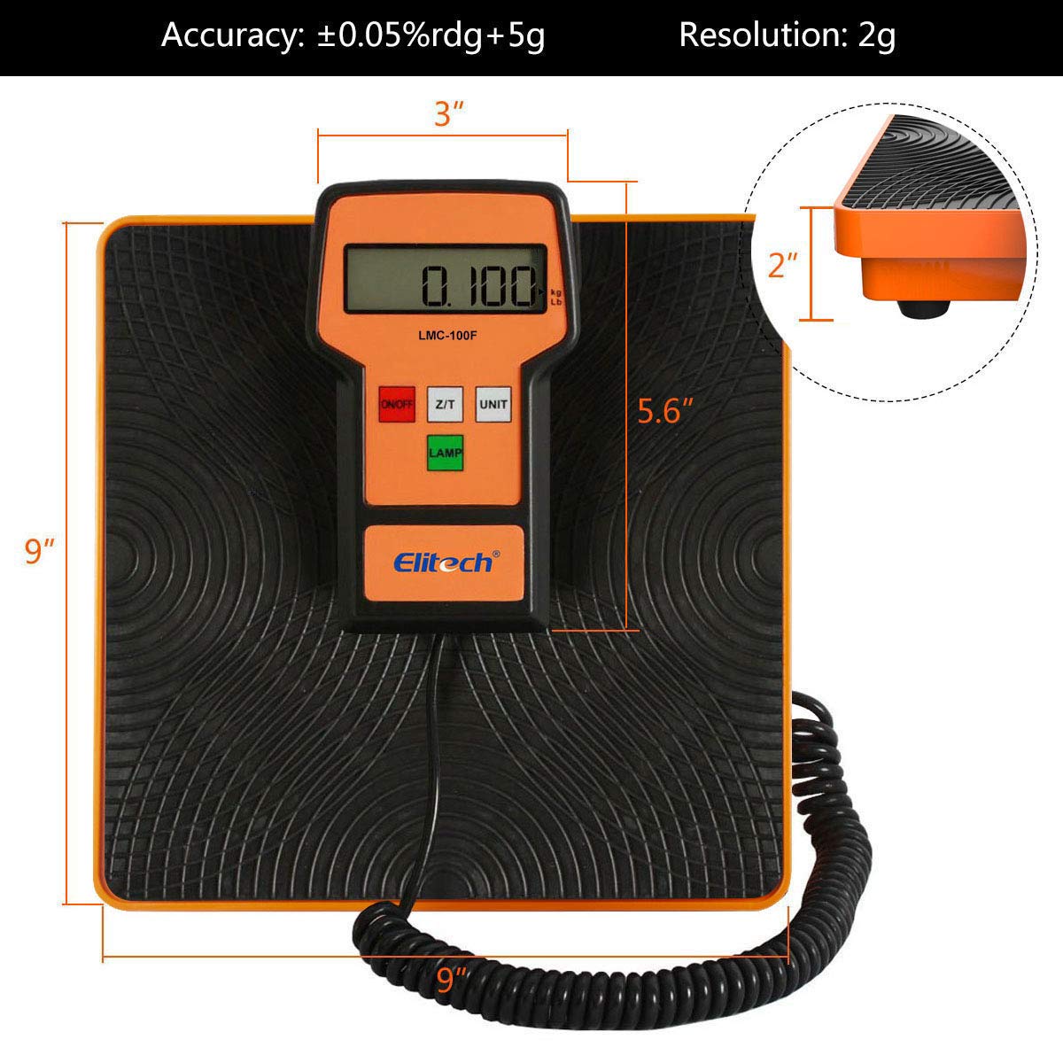 Elitech LMC-100F Báscula de p...B01M7UE6X0 | Encarguelo.com