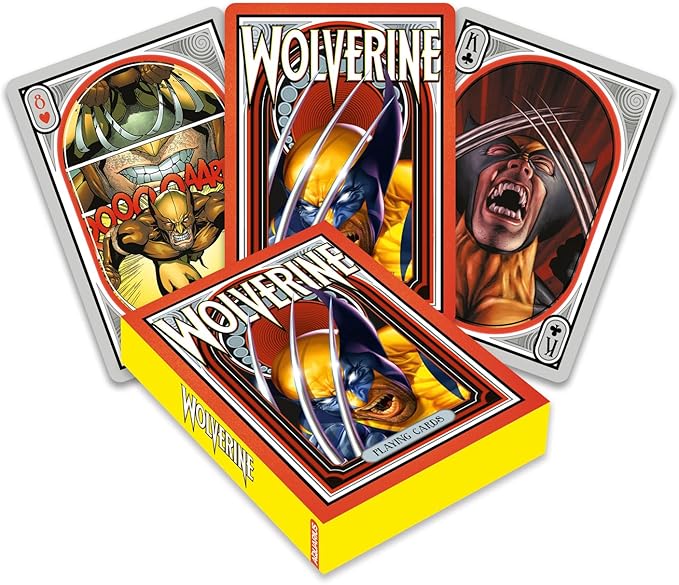 Amazon.com: Aquarius Wolverine Nouveau Playing Cards - Wolverine Themed ...