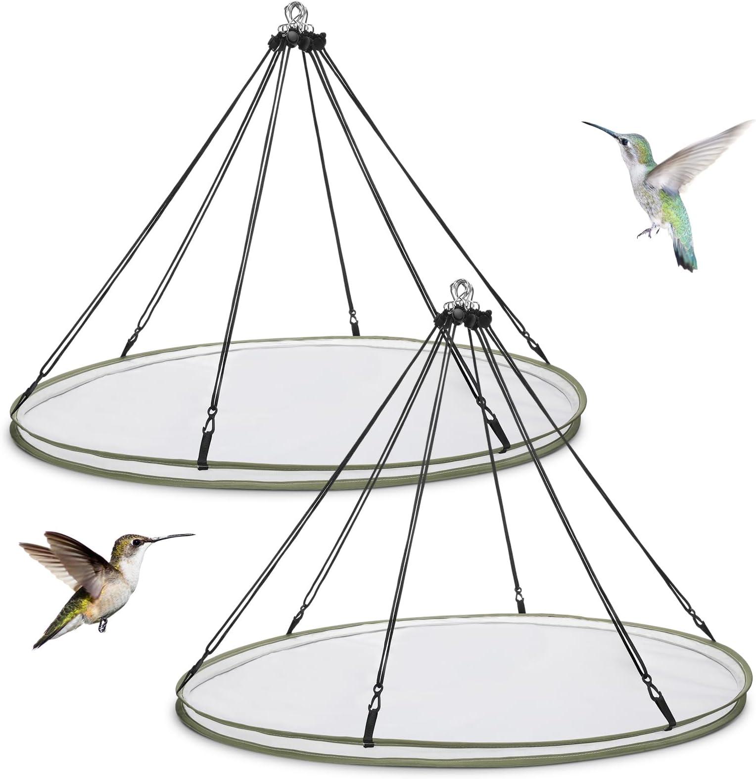 Amazon.com : 2 Pack Seed Hoops for Bird Feeders Bird Seed Catcher Tray ...