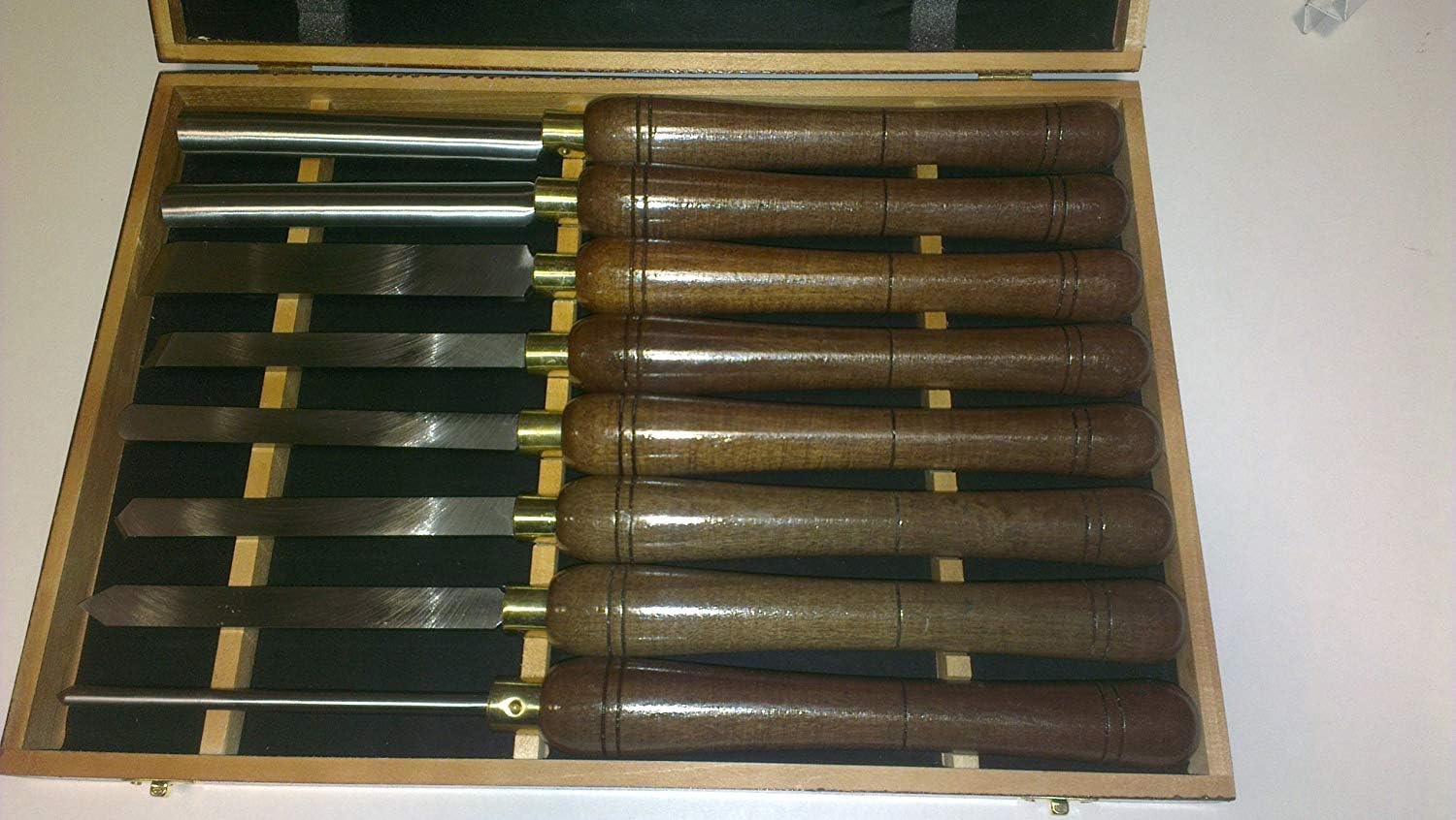 Chisel HSS, Brass Ferrules, Walnut Handles + Diamond Sharpening Block ...