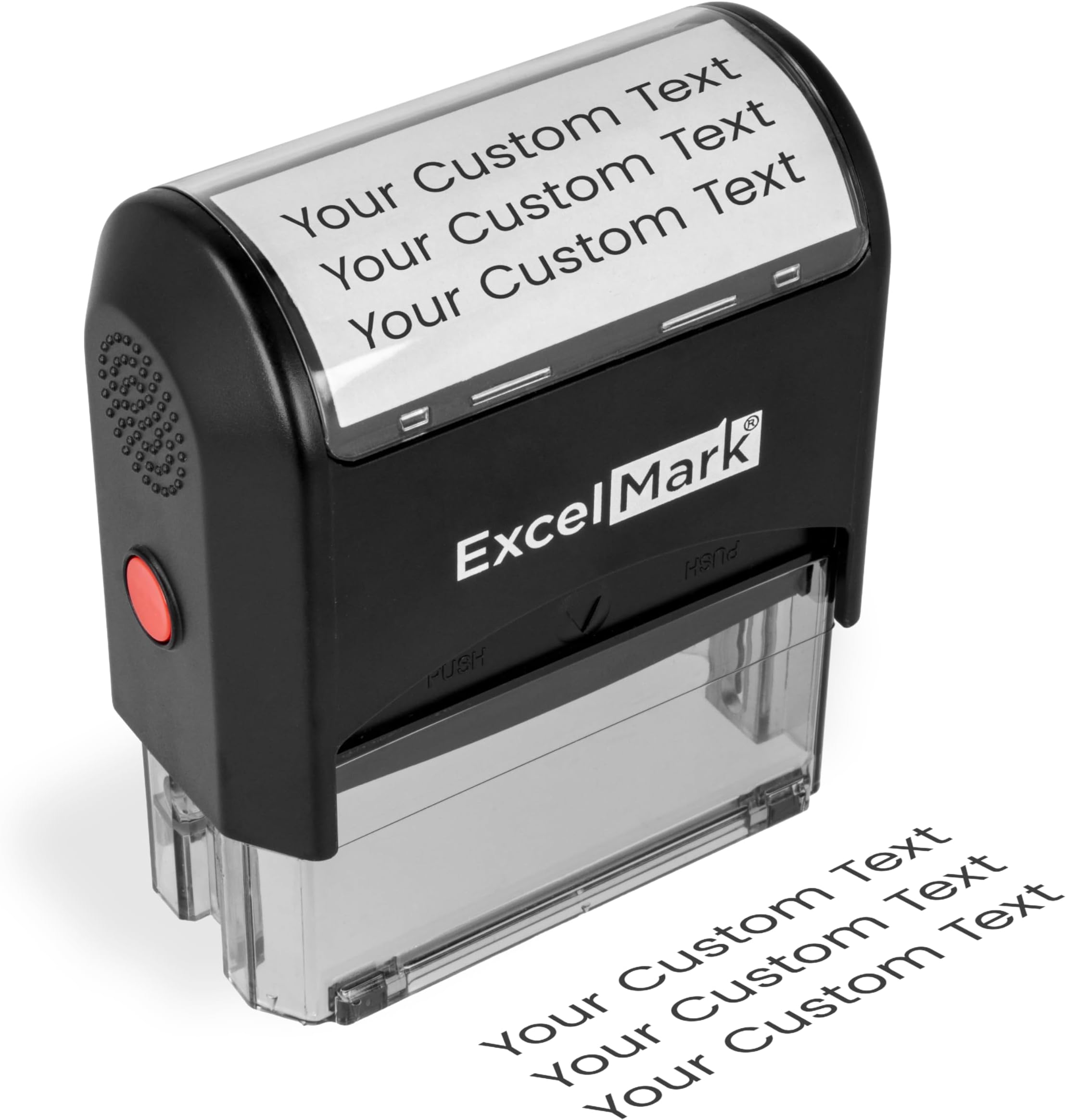 Amazon.com : Custom Self-Inking Stamp - Up to 3 Lines - Clear & Crisp ...