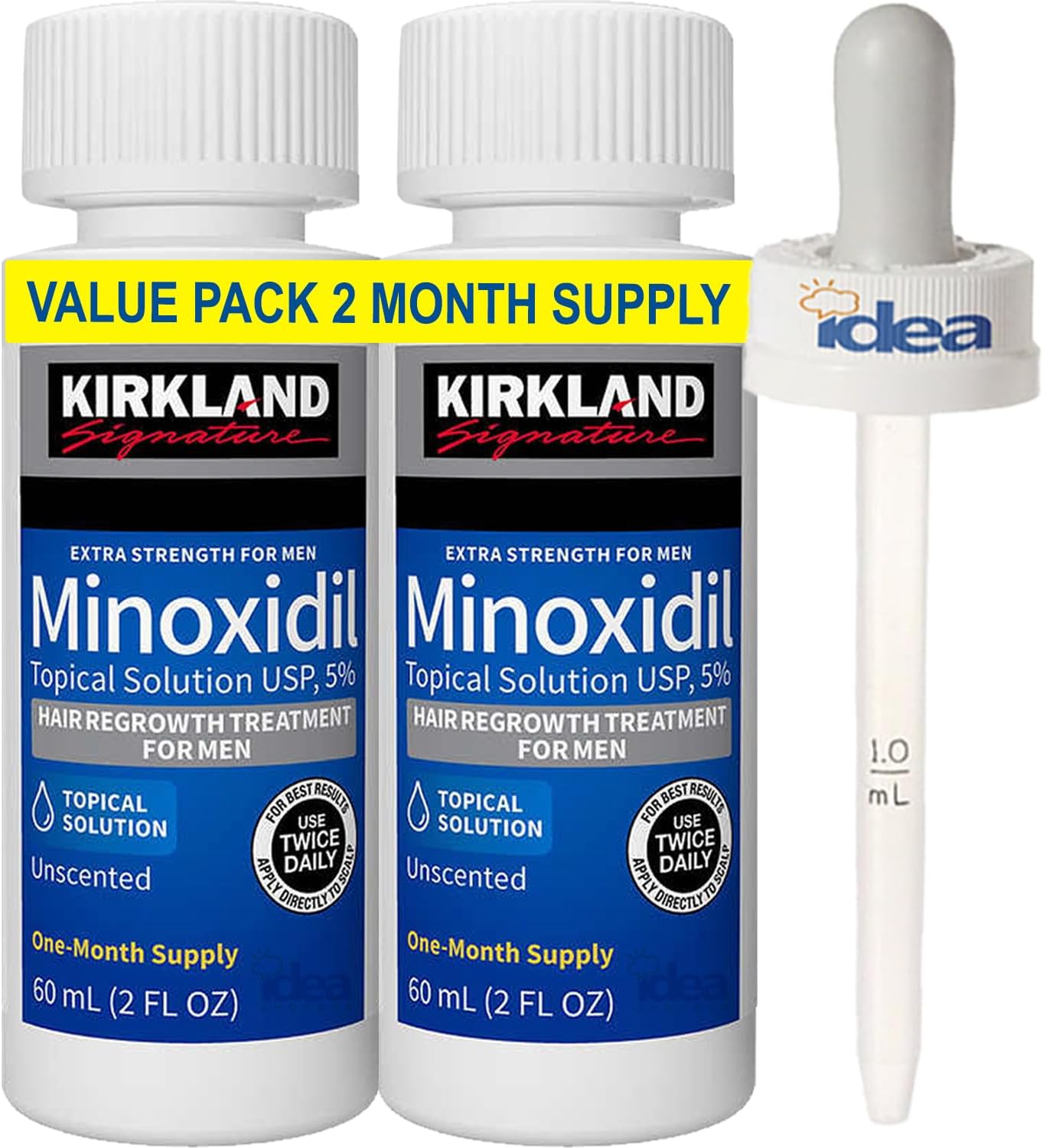 Amazon.com: Minoxidil-5% Extra Strength Hair Regrowth for Men, 3 Count ...