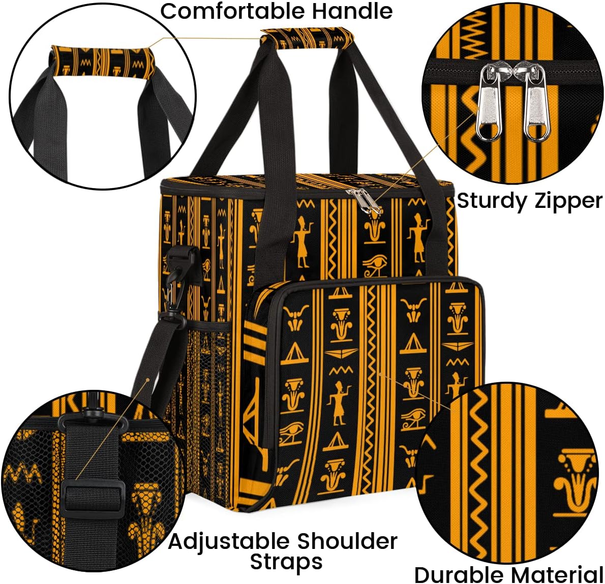 Ancient Egyptian Enthic Coffee Maker Carring Bag Travel Storage Tote ...