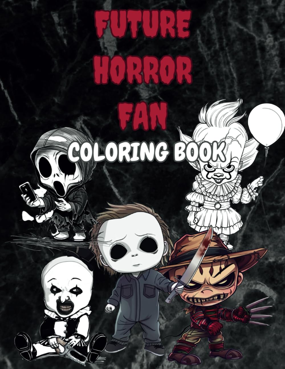 Future Horror Fan: Coloring Book: Acosta, Delilah: 9798325926105 ...