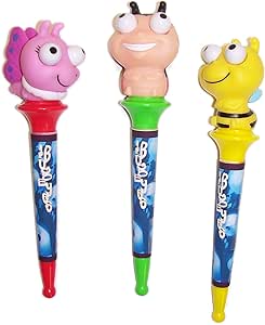 Amazon.com: Inkology Buggy Inkology Bug Eye Pens, Ball Point, Assorted ...