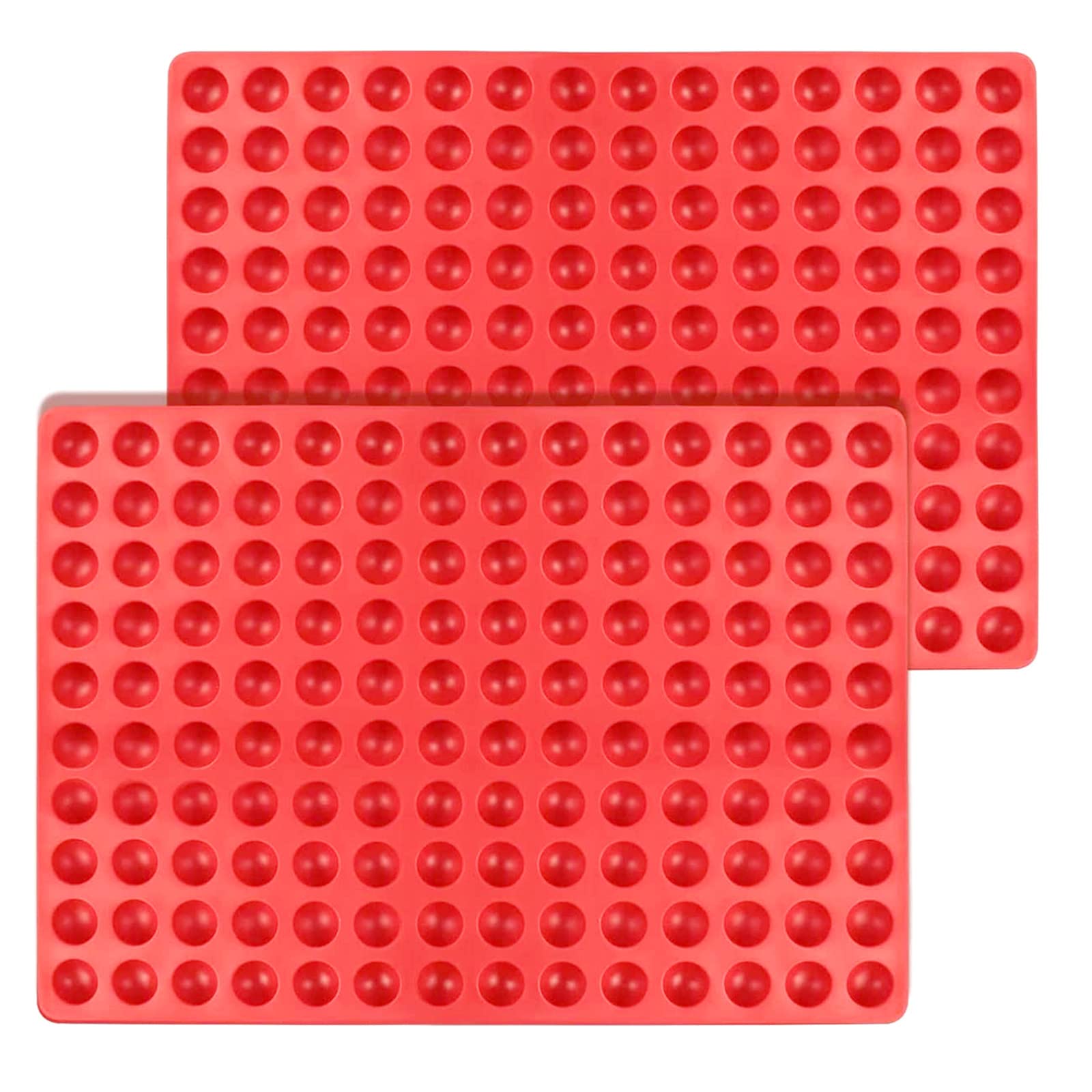 Amazon.com: 2 Pcs Small Round Silicone Molds, 140 Cavity Semi Sphere ...