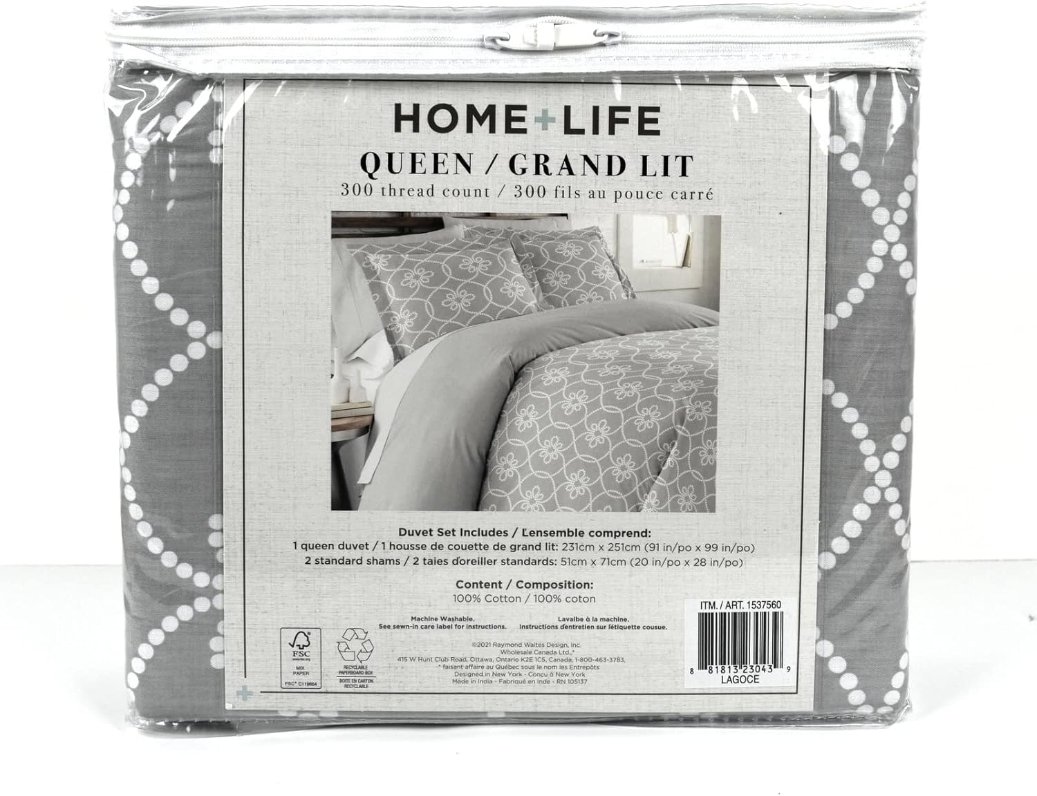 Amazon.com: Life Comfort Home 300 Thread Count Duvet Cover & Pillow Set ...