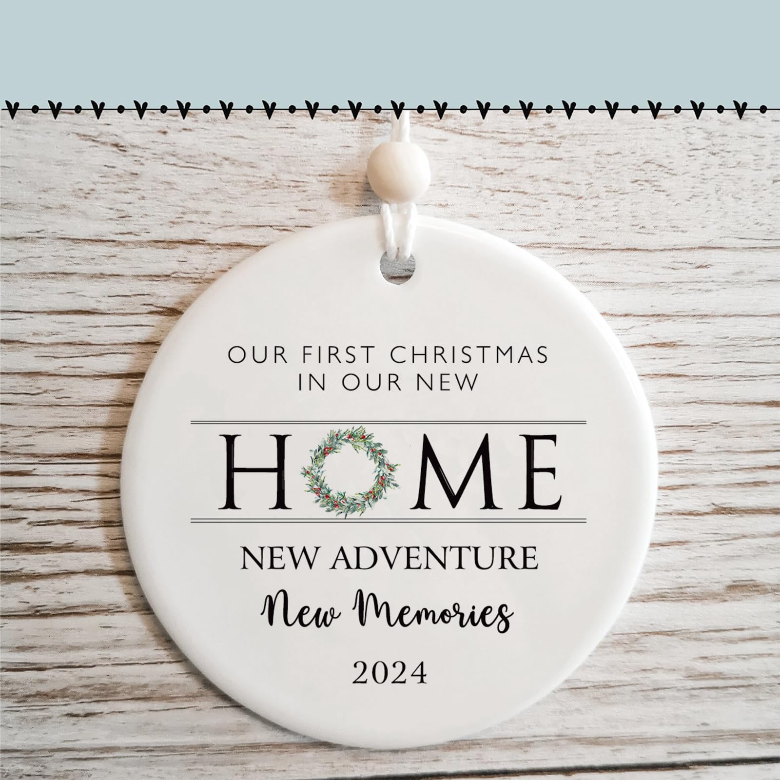 Amazon.com: Our First Christmas in Our New Home Year 2024 1st Xmas in ...