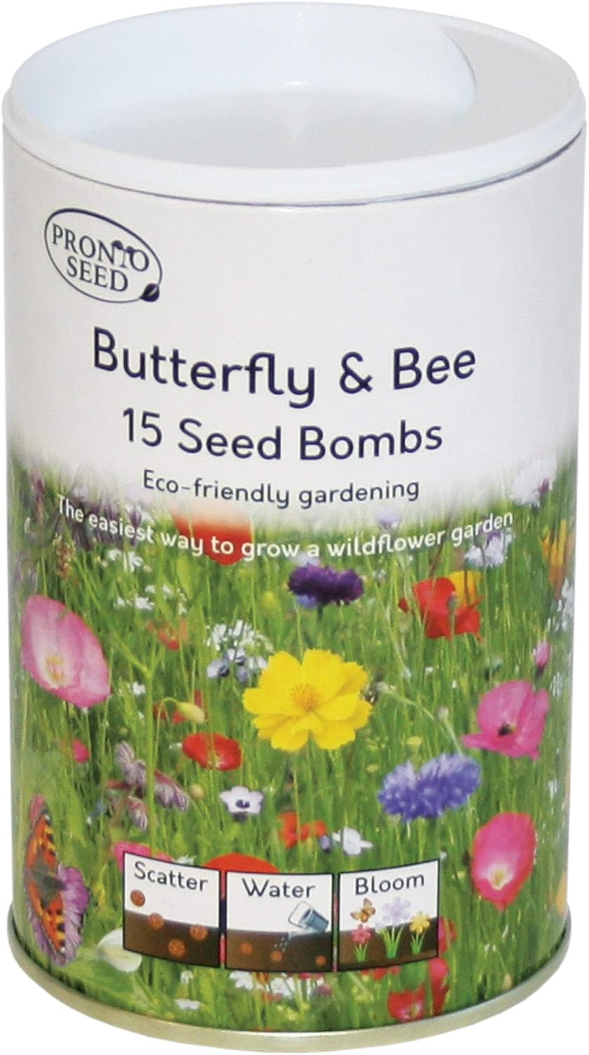 Wild Flower Seed Bombs, Butterfly & Bee Attracting, UK Wildflower Mix ...