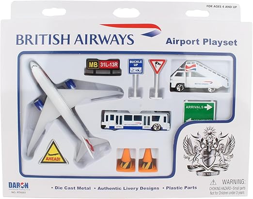 Amazon.com: Daron British Airways Airport Playset : Toys & Games