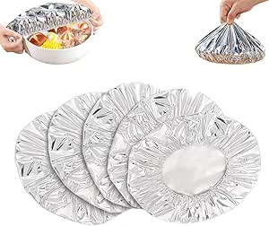 Amazon.com: Pop-Up Tin Foil Food Insulation Cover, Reusable Aluminum ...