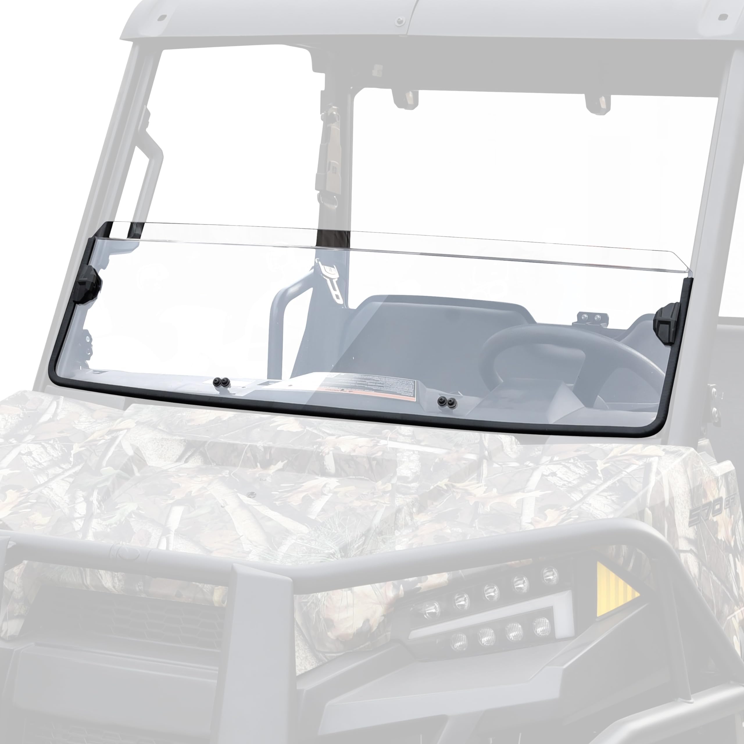 Amazon.com: SAUTVS Clear Front Half Windshield for Polaris Ranger 570 ...