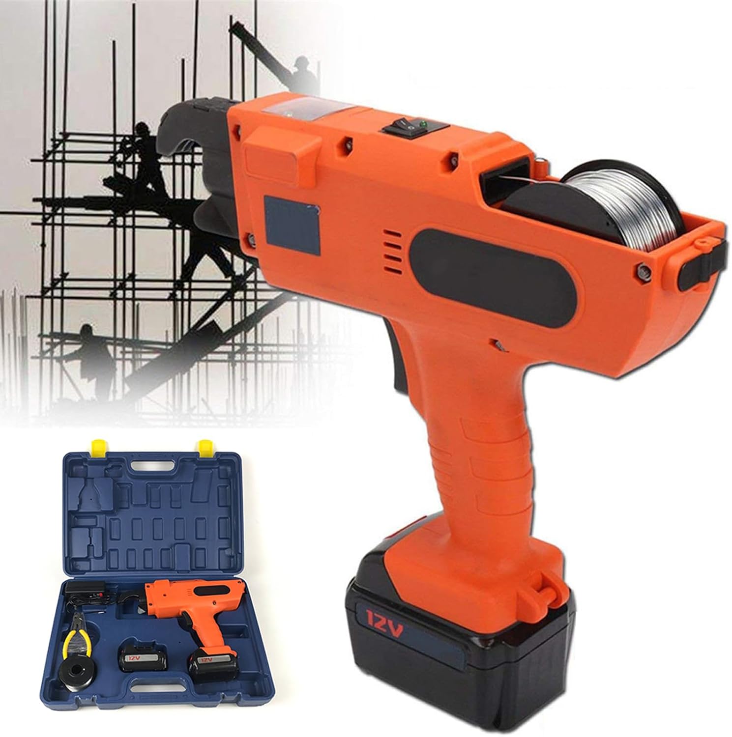 Amazon.com: Rebar Tier Tying Machine, Automatic Handheld Rebar Tier Gun ...