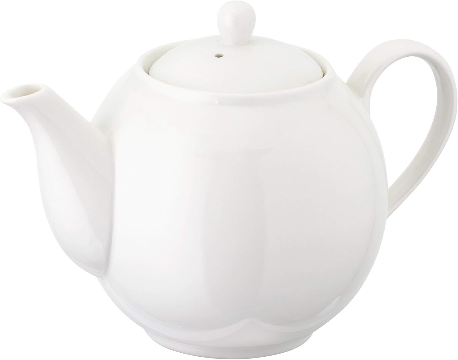 Judge White Porcelain Traditional Tea Serving Teapot Pot (500ml / 3 Cup ...