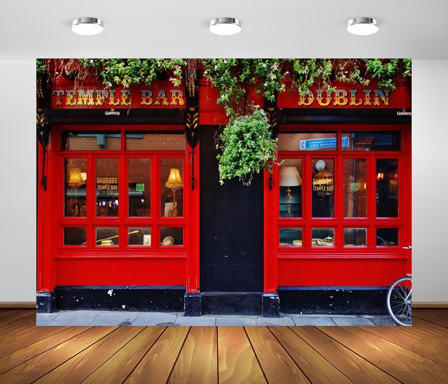Amazon.com : BELECO 15x8ft Fabric Dublin Temple Bar Photography ...