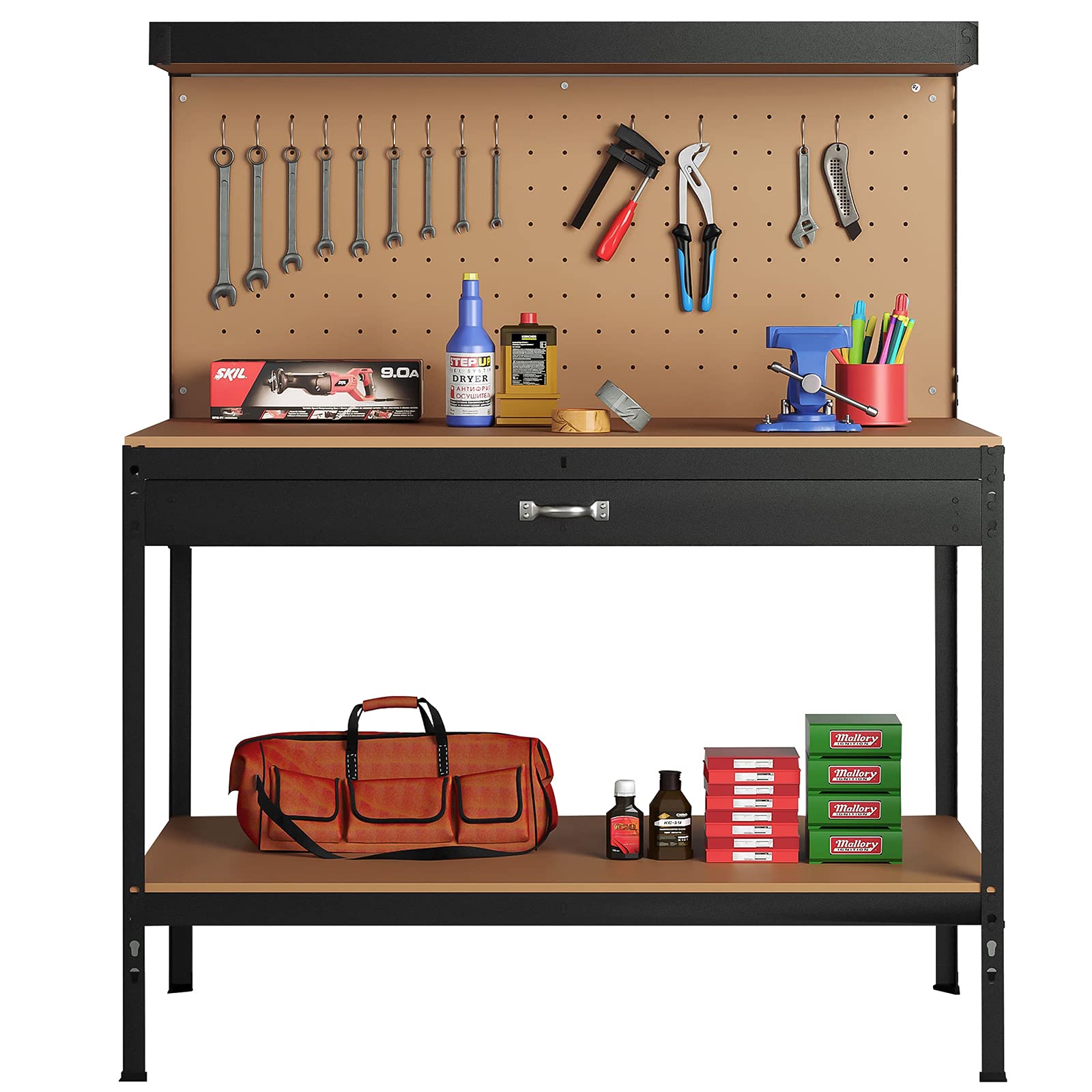 Buy LANGTAOSHA Garage Work Bench Tool, Heavy Duty Steel Workbench Tool ...