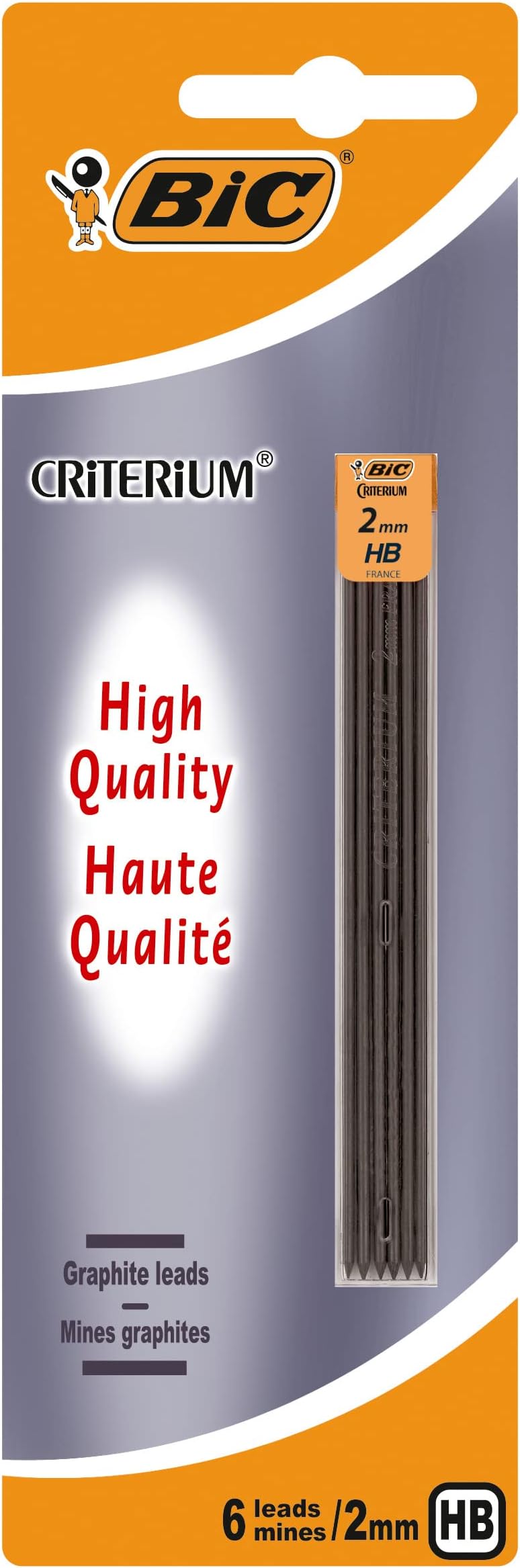 Bic Criterium Mechanical Pencil 2 mm in Blister Packaging,Black ...