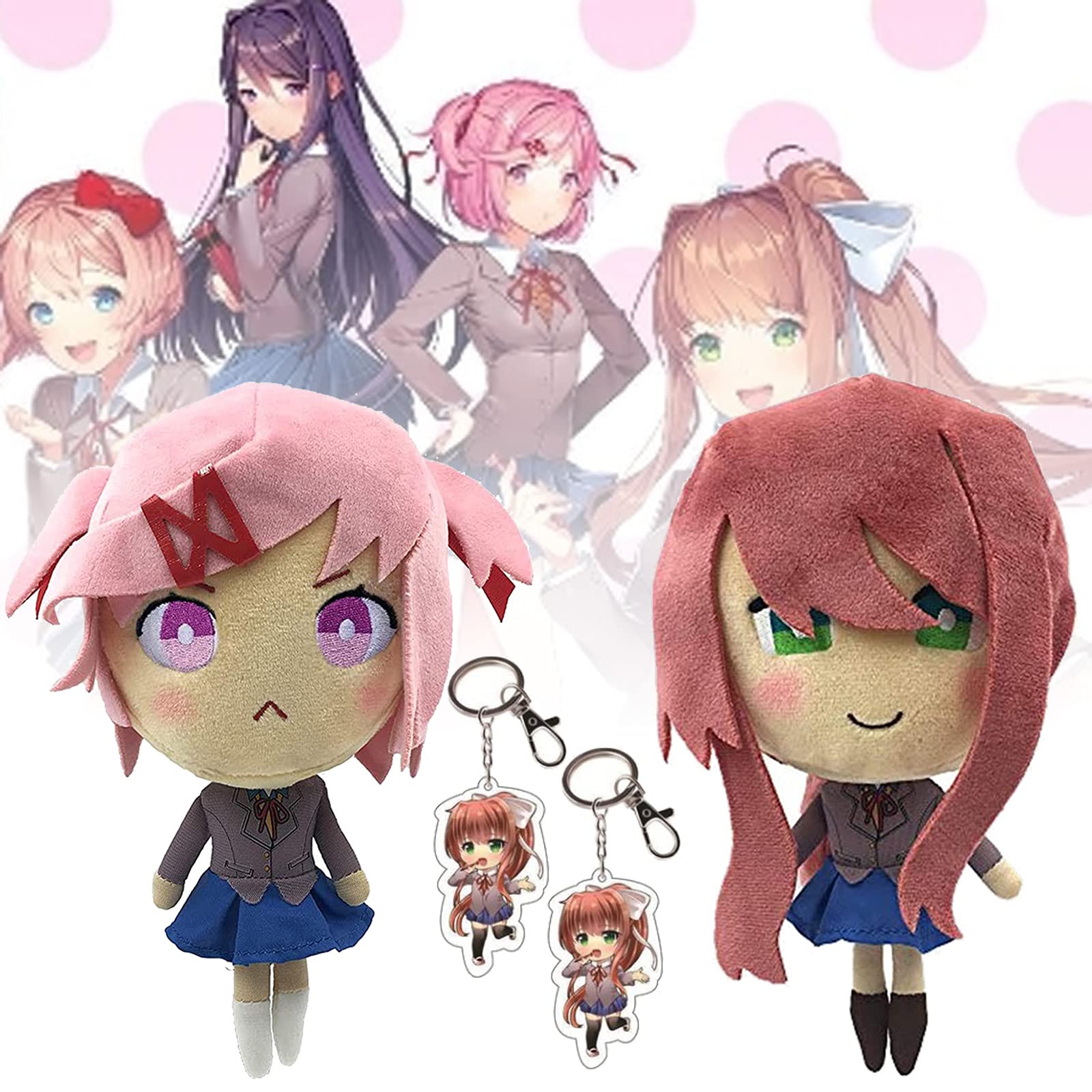 Doki Doki Literature Club Plush Toys Comes With 2 Keychain | Desertcart ...