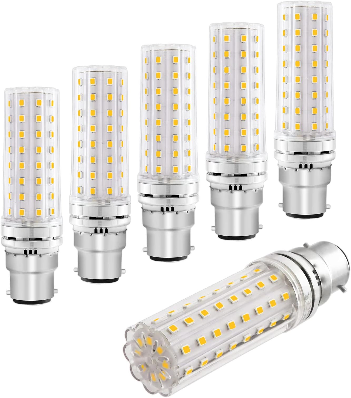 SCNNC B22 LED Corn Light Bulb 12W, AC230V, Non Dimmable, 1200LM Natural ...