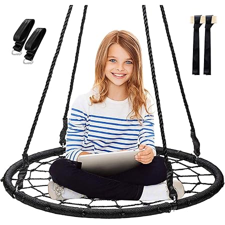 Amazon.com: SUPER DEAL Largest 48" Spider Web Swing Set for Tree 700lbs ...