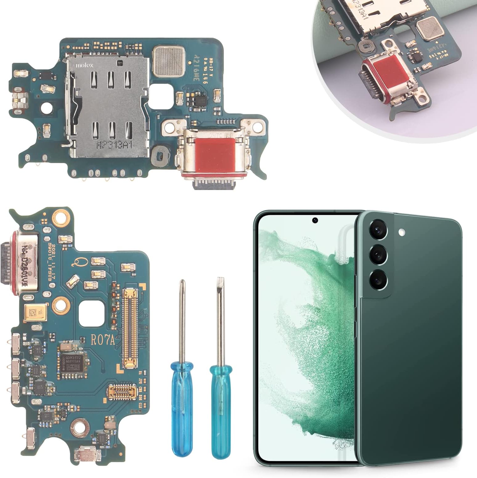 Amazon.com: iParto Charging Port Replacement for 6.5" Samsung Galaxy ...