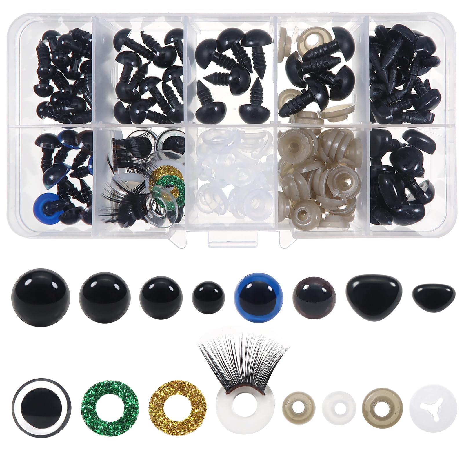 Large Googly Eyes Buy TOAOB 500pcs Plastic Safety Eyes 5 To 12mm Black ...