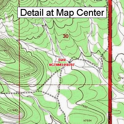 Amazon.com : USGS Topographic Quadrangle Map - Datil, New Mexico ...