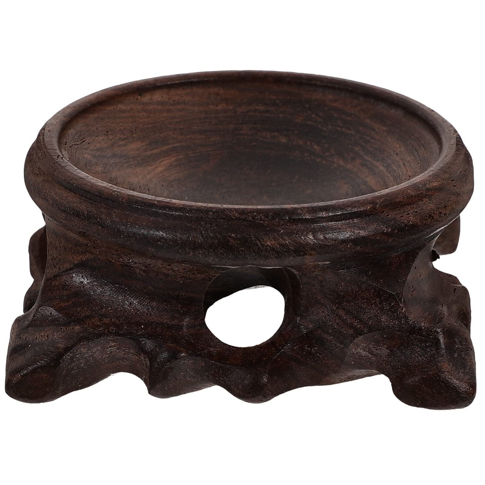Amazon.com: HOMSFOU Wood Crystal Holder Crystal Ball Display Stand Wood ...