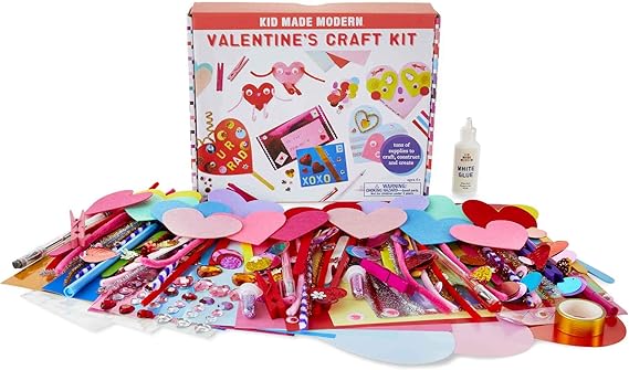 Amazon.com: Kid Made Modern - Valentine’s Day Craft Kit - Cupid ...