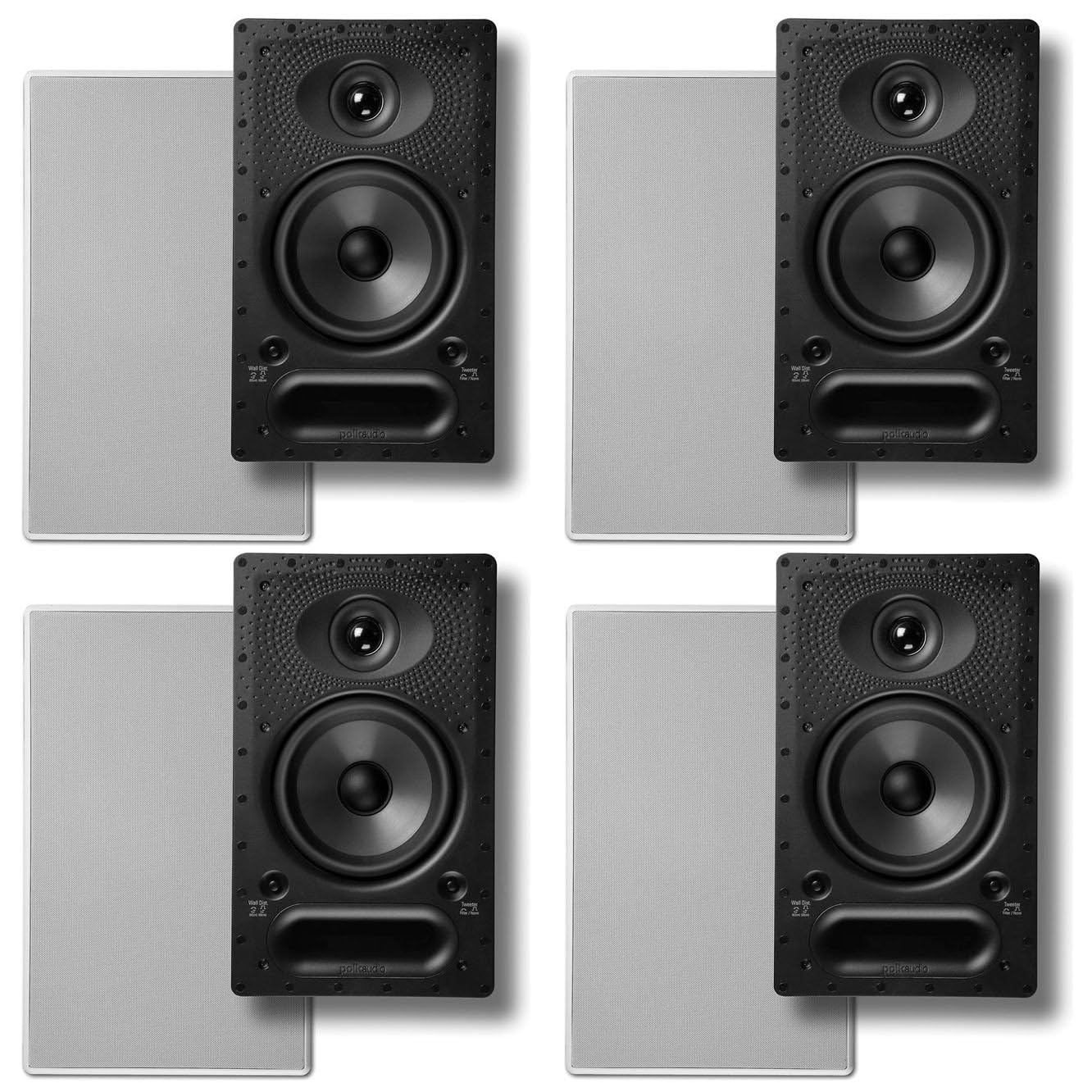 Amazon.com: Polk Audio 65-RT in-Wall Speakers with 6.5" Driver - The ...