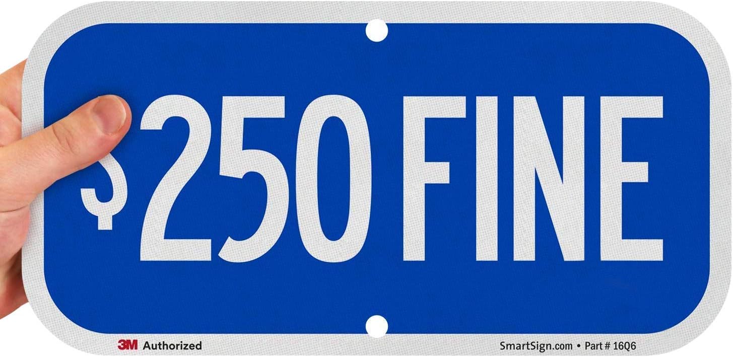 Amazon.com: R99C Combo Handicap Parking Only Van Accessible Minimum ...