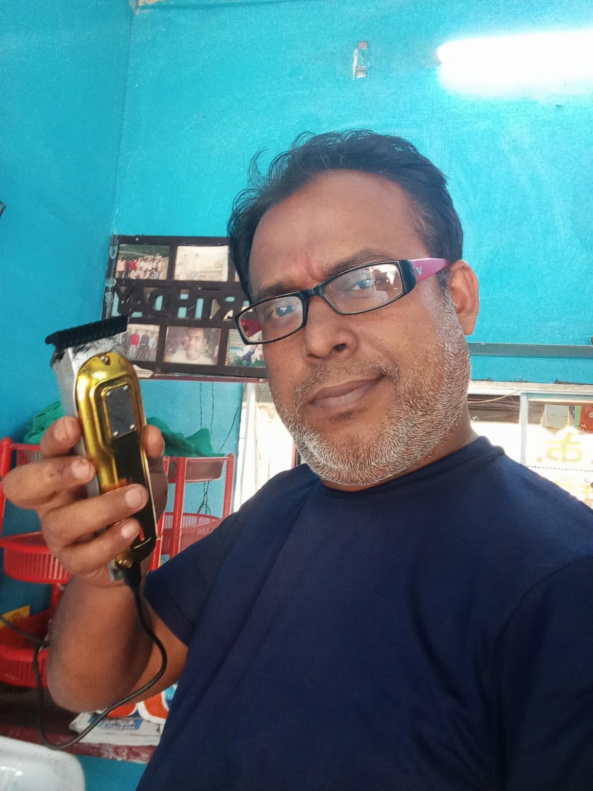 VGR V-919 Professional Cord & Cordless Rechargeable T-Blade Hair Trimmer for Men with 100 min ...