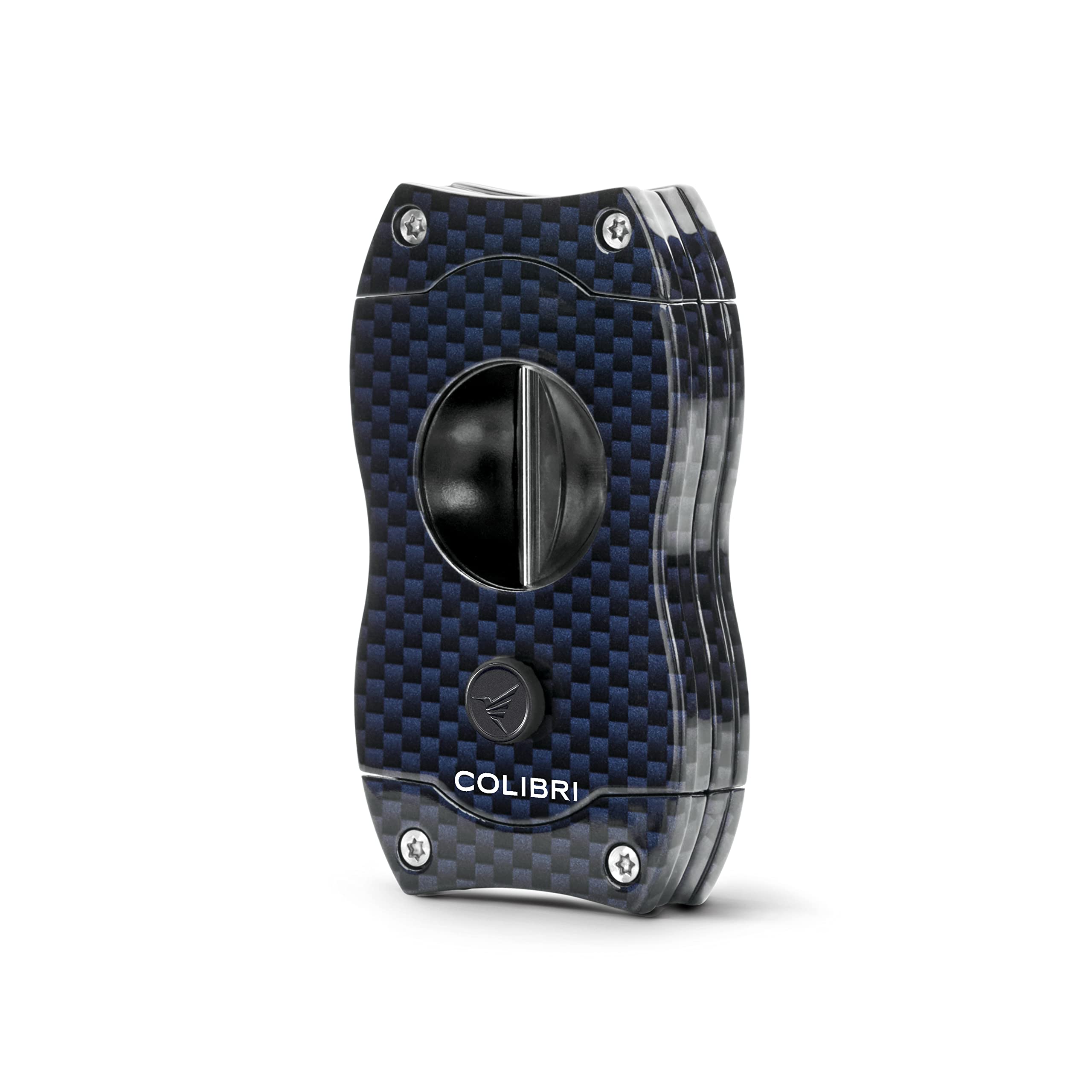 Colibri V-cut Cigar Cutter|Blue Carbon Fibre Print|Spring Loaded ...
