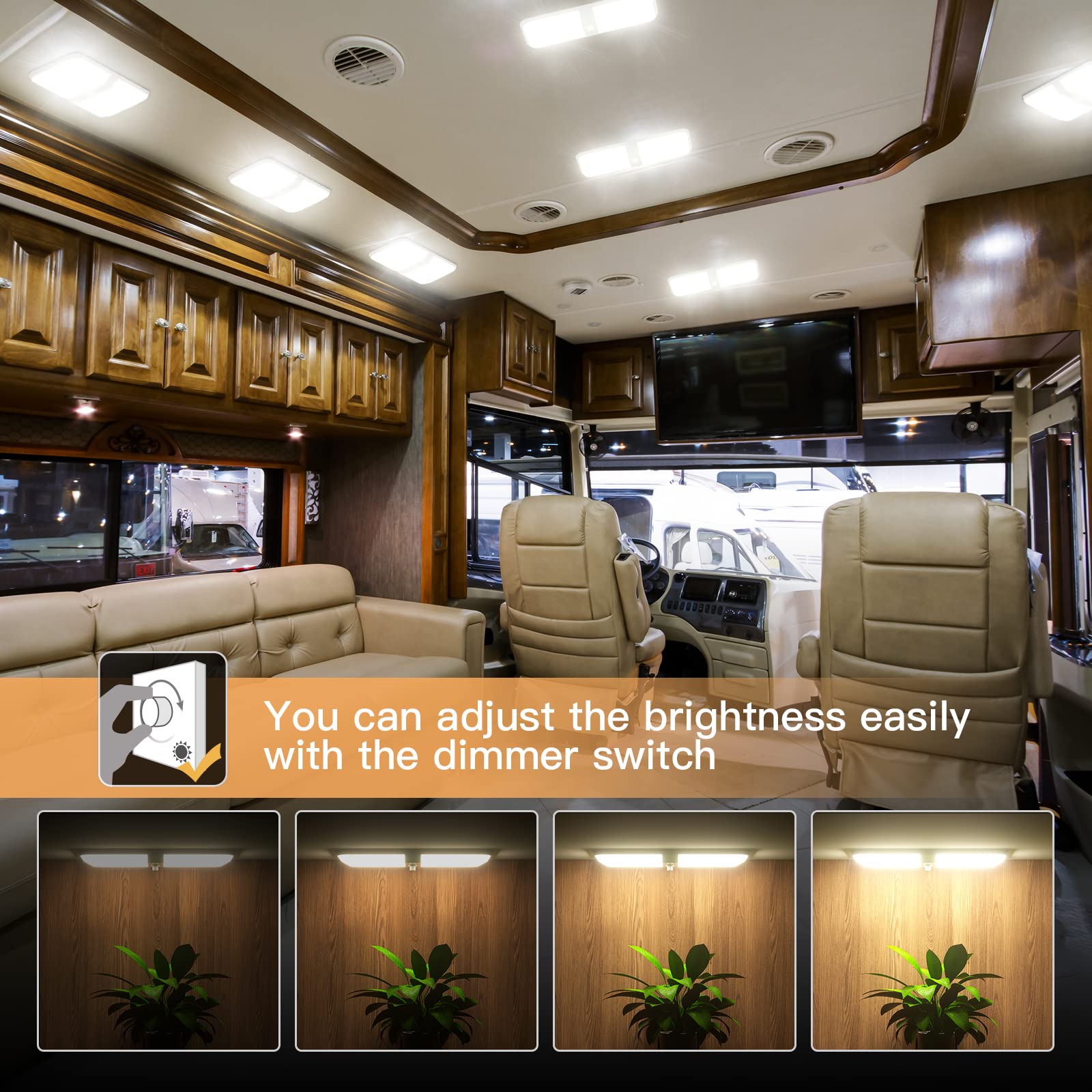 Snapklik.com : BlueFire 750LM Bright LED RV Light Interior, 12V 6.5W ...
