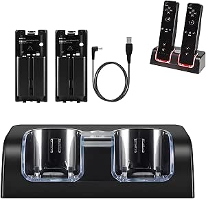 Amazon.com: Wii Chargers for Nintenndo Wii Remote Controller, Wii ...