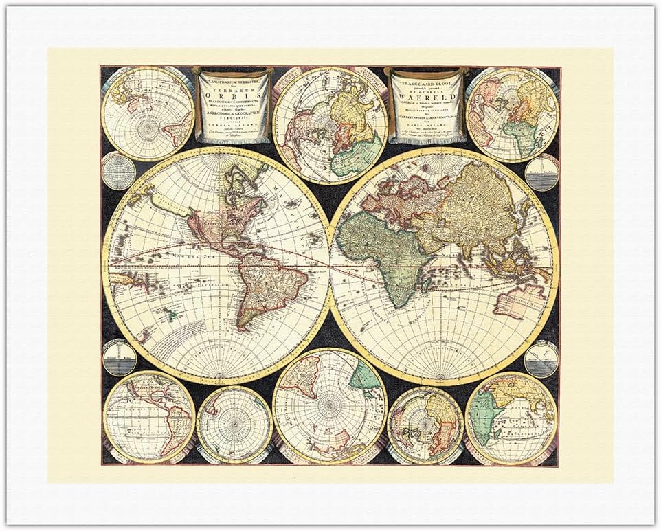 Amazon.com: The Terrestrial Planisphere (Planisphaerium Terrestre Sive ...