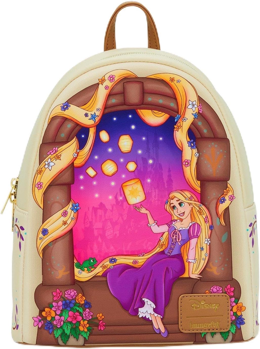 Amazon.com: Loungefly Disney Tangled Rapunzel Lantern Window Mini ...